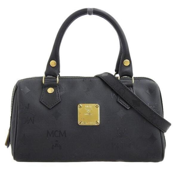 MCM | Bags | Authentic Mcm Visetos Nylon Boston Bag | Poshmark